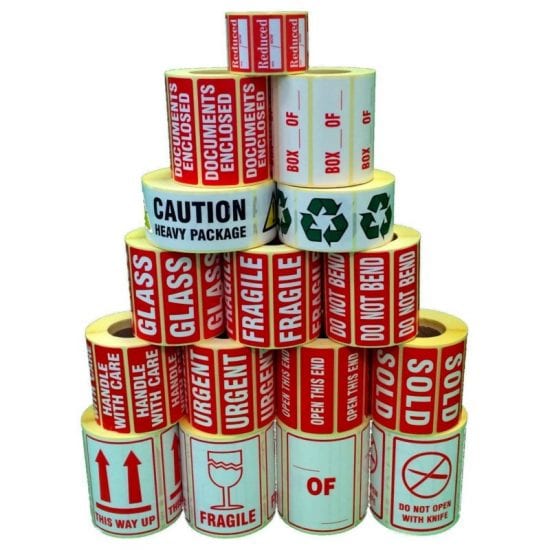 Printed Parcel Labels - Packaging Products Online