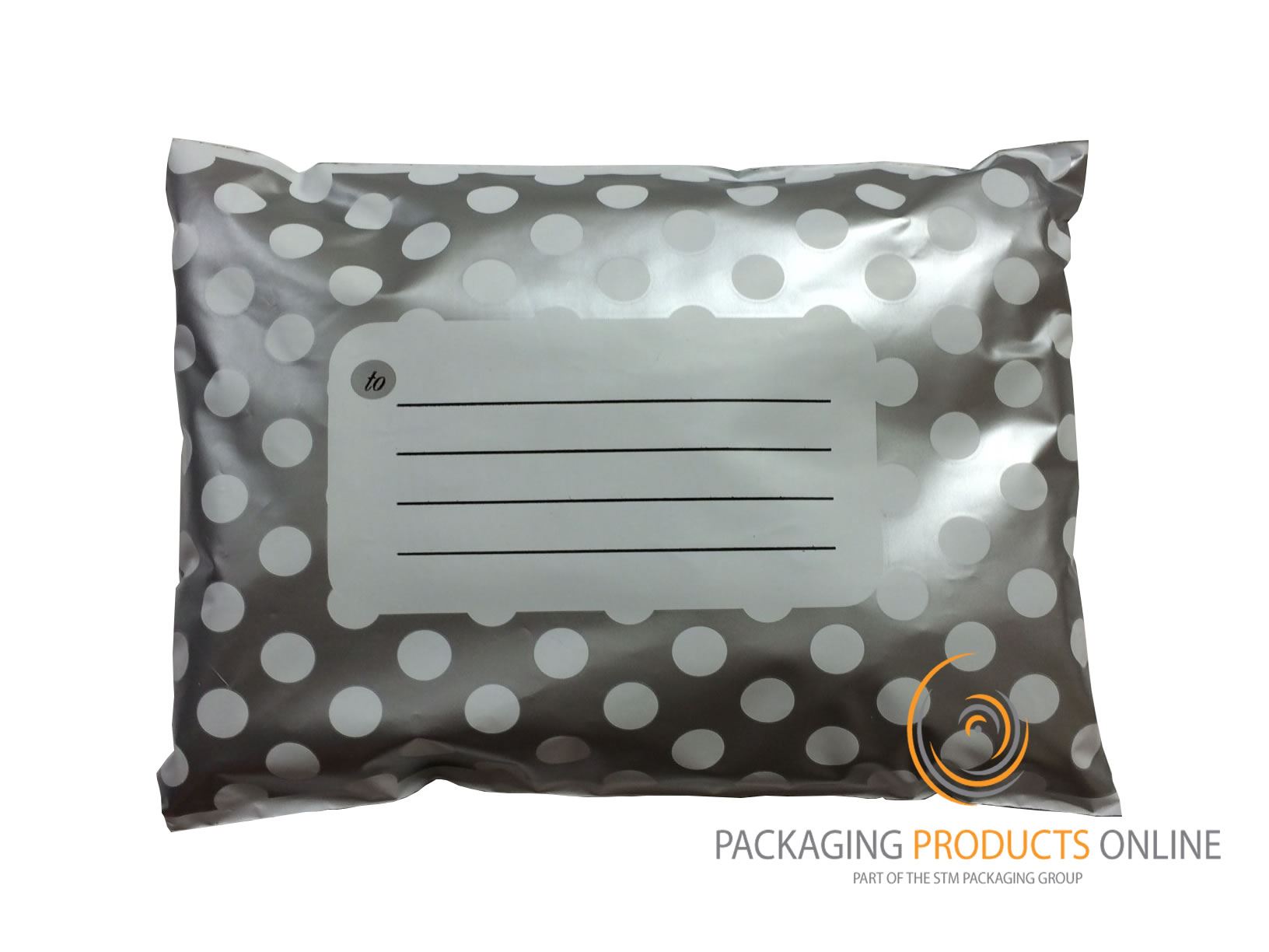 Printed Mailing Bags - Polka Dot - Packaging Products Online